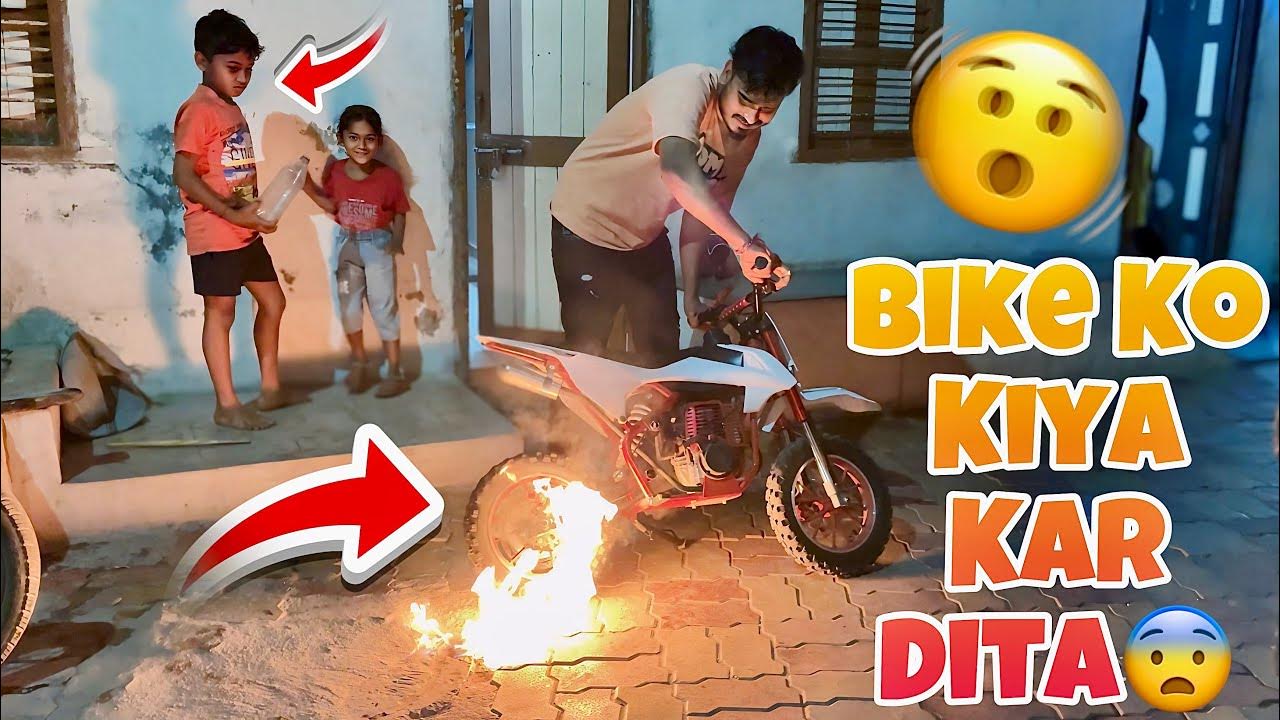 Kaka Ne Bike Jala Diya..🏍️🔥😱 || Tappu Parmar Vlog #explore #tappuparmar #vlog - YouTube