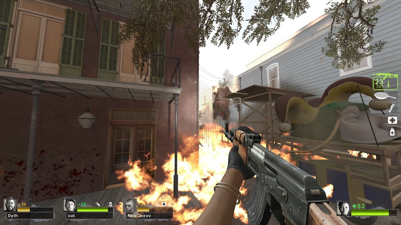 Left 4 Dead 2 Expert Gameplay CV-47 Counter Strike Source L4D1 Weapon ...