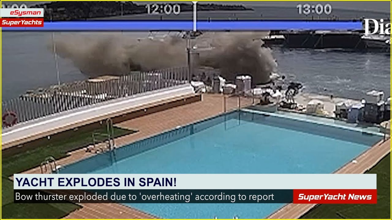 Yacht Explosion Caught on Camera! | SY Clips - YouTube