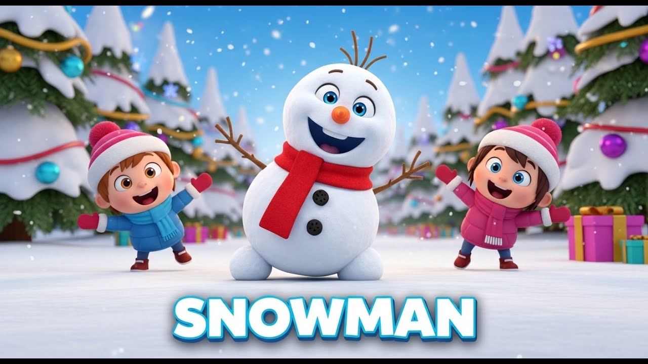 SNOWMAN, snowman begins to dance with pure joy. - YouTube