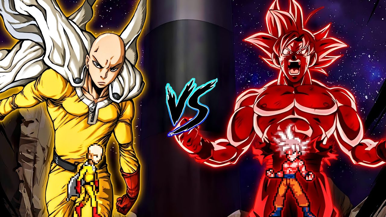 Saitama The Bald Destroyed OP (New) VS Goku MUI KaiokenX10 OP in Jump ...