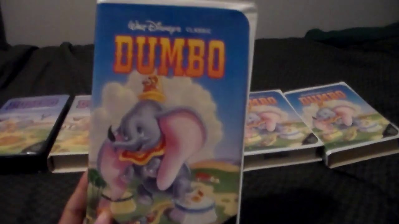 Five Different Versions Of Walt Disney Dumbo VHS - YouTube