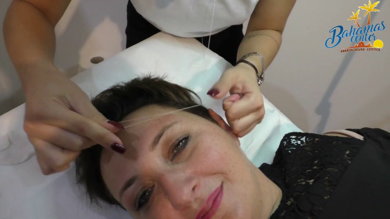 Depilazione con Filo Arabo - Bahamas Center - YouTube