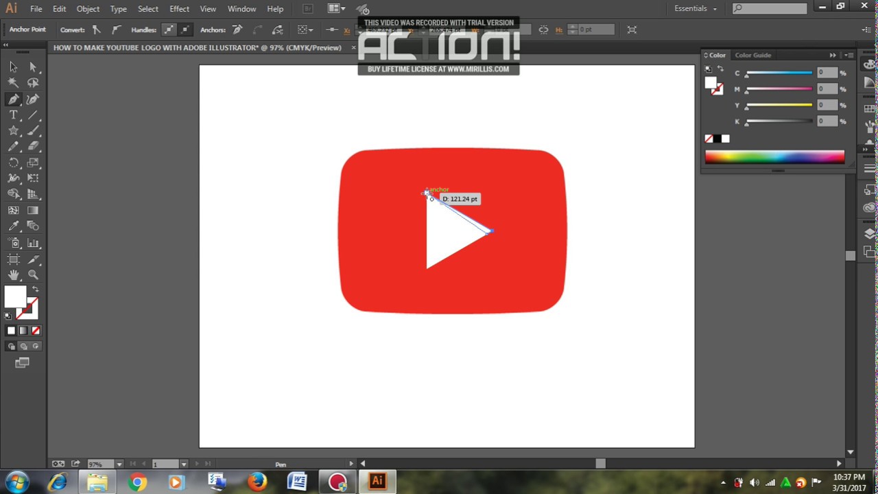 How To Make Youtube Logo With Adobe Illustrator Youtube