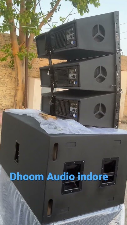 Powered Line Array System Dhoom Audio Indore - YouTube