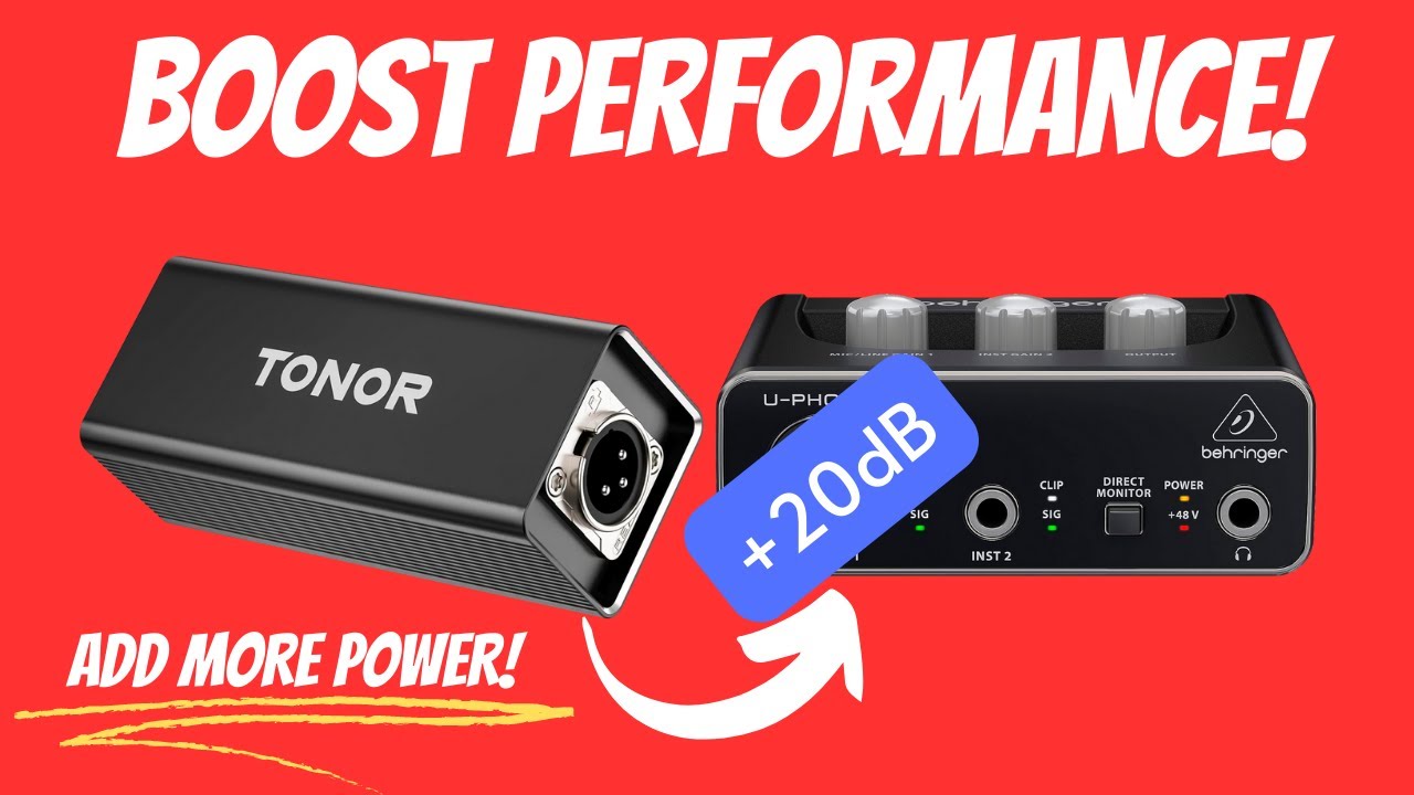 IMPROVE Any Audio Interface - Tonor TA20 Mic Booster Review - YouTube