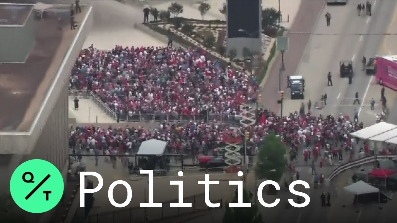 Thousands Gather in Tulsa Ahead of Trump Campaign Rally - YouTube