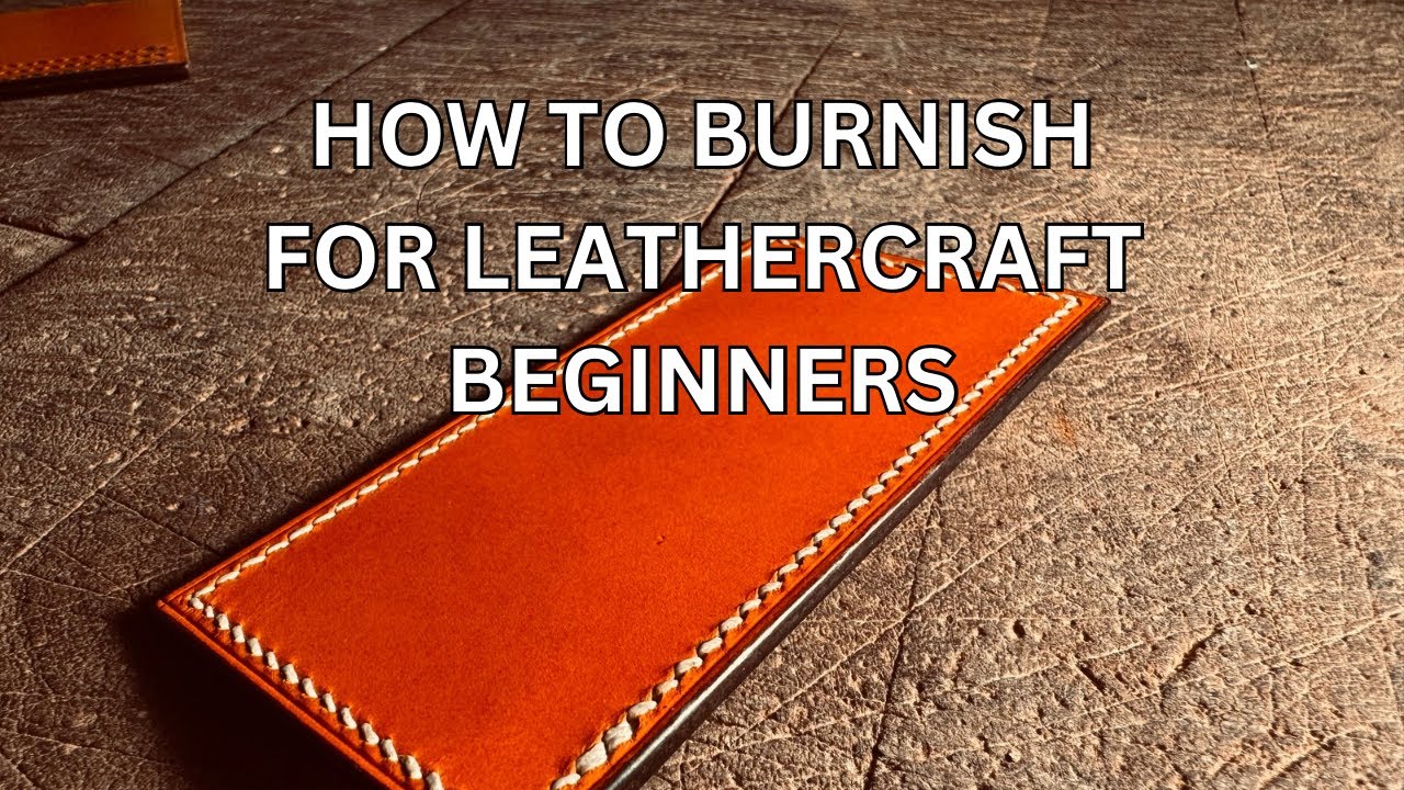 How to Burnish Leather Edges | Leathercraft Course 7/12 - YouTube