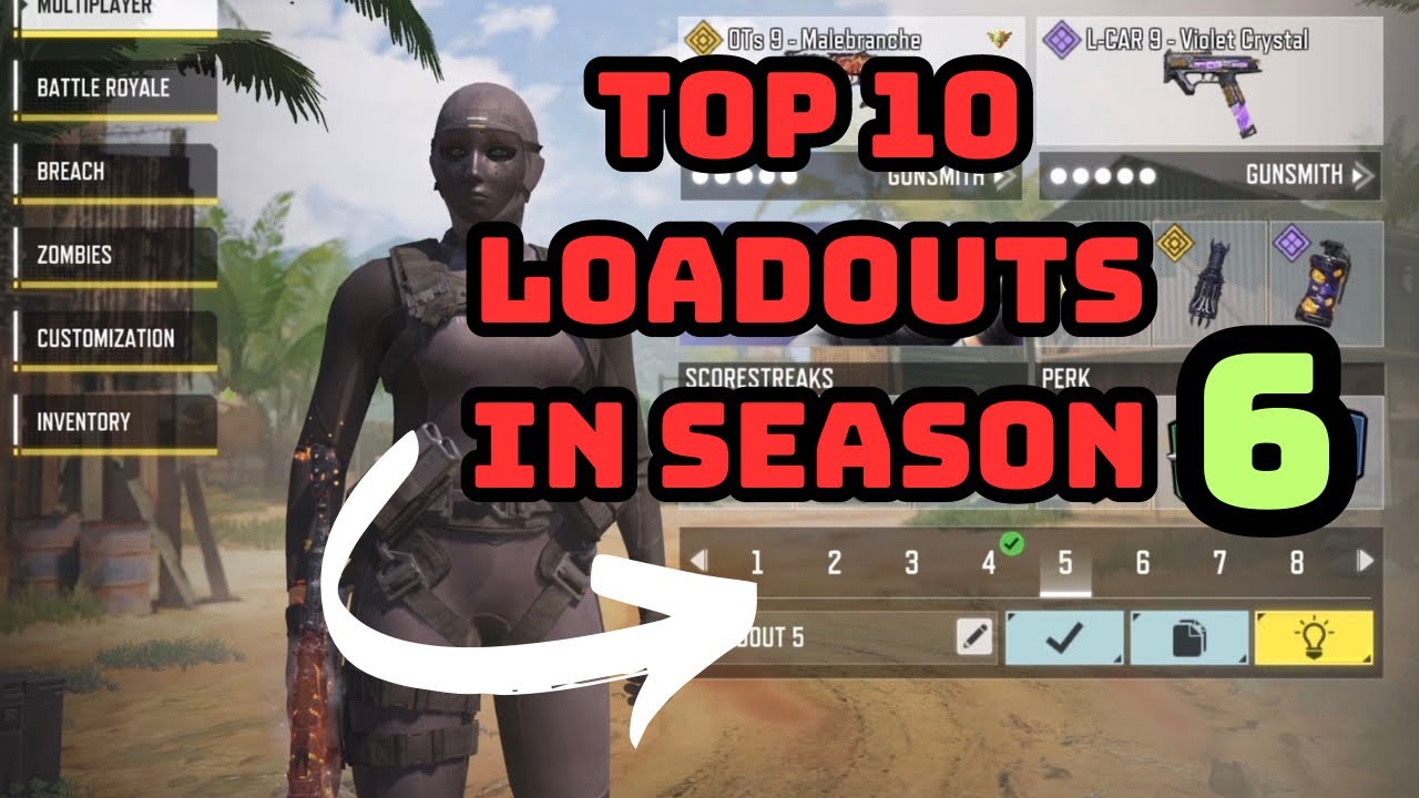 Top 10 Loadout in Season 6 CODM 2024 ️ ️Gunsmith & Class Setup ll CODM ...