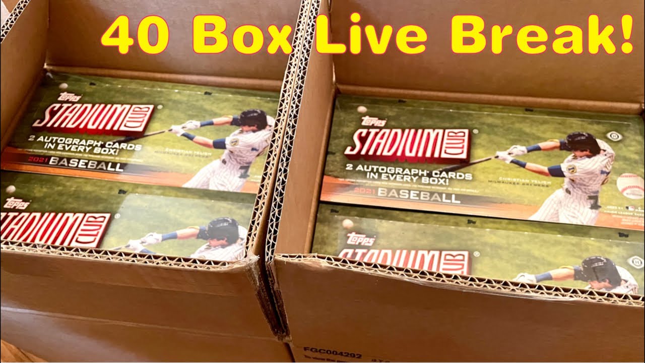 OPENING 40 BOXES OF 2021 STADIUM CLUB! - YouTube