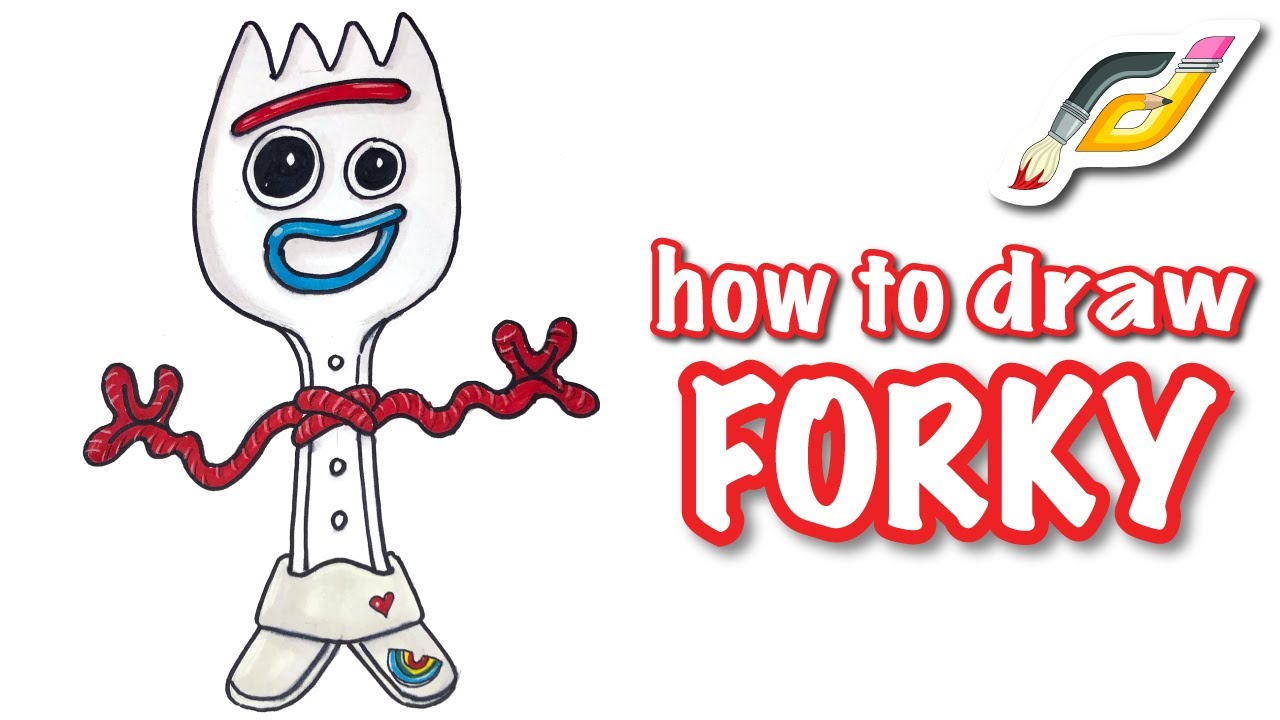 How to Draw FORKY from Toy Story 4 - YouTube