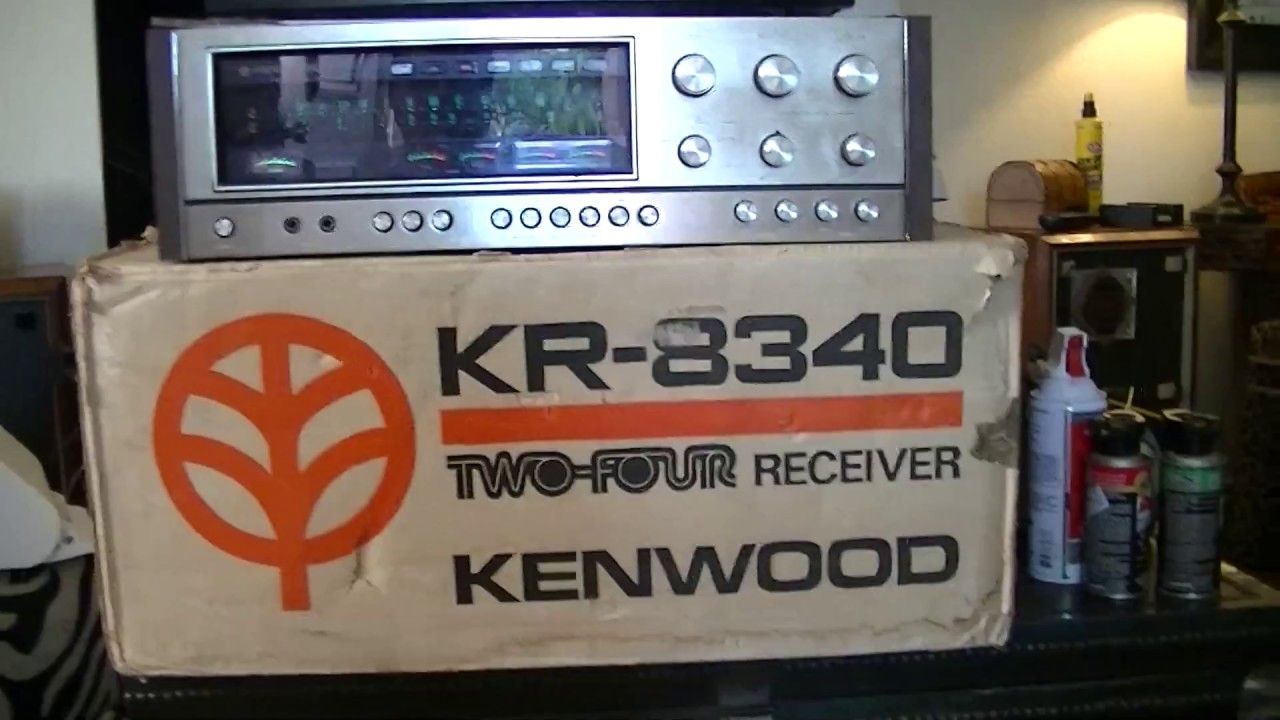 Vintage Kenwood KR-8340 w/ KCD-2 Demodulator & Orginal Box - YouTube