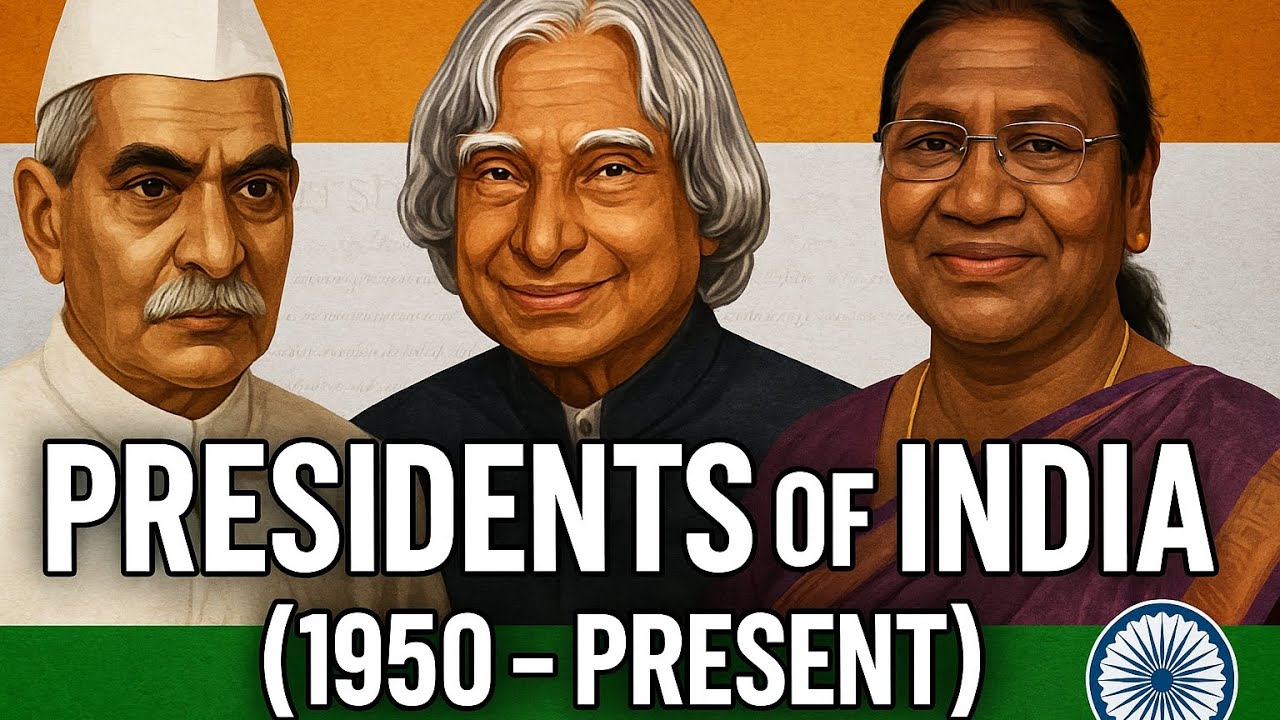 Presidents Of India 1950 To 2025 | भारत के सभी राष्ट्रपतियों की कहानी ...