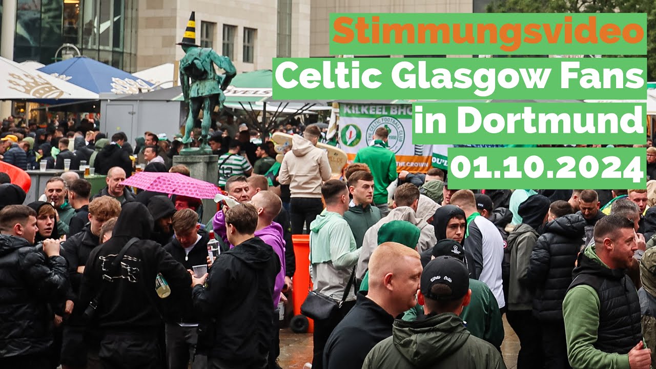 Celtic Supporter / Fans in Dortmund: "The Bhoys are back in town ...