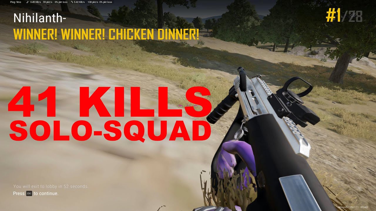 AQUILA | 41 Kills | 1-MAN-SQUAD PUBG - YouTube