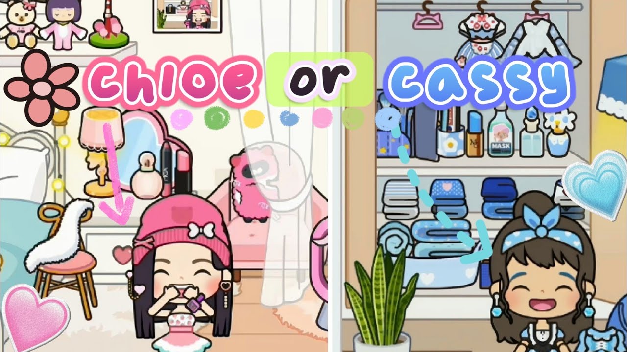 Miga World CHLOE or CASSY | PINK💖 VS. BLUE💙| Miga town | toca boca ...