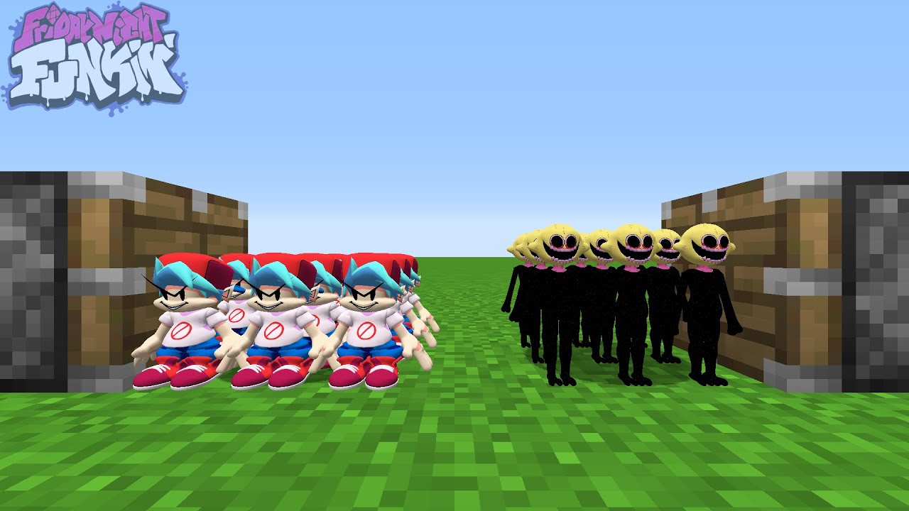 TINY BOYFRIEND x 9 + TINY MONSTER x 9 | FNF Friday Night Funkin ...