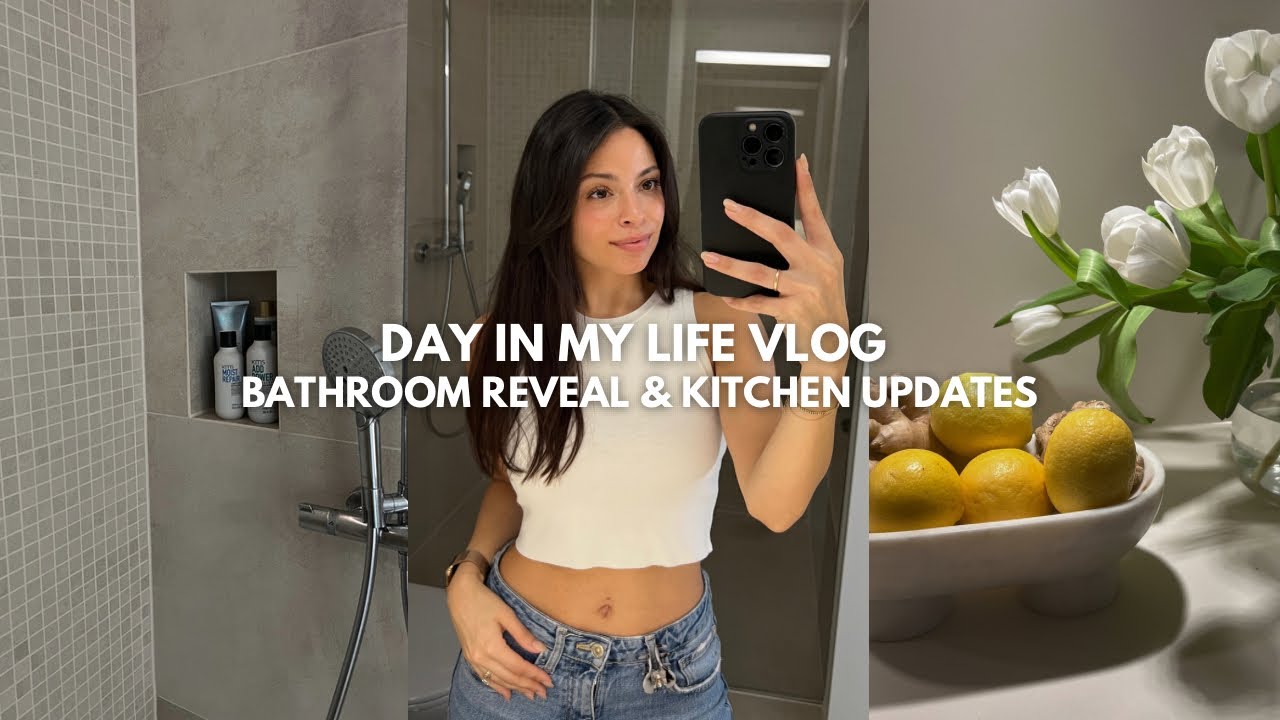 Home Renovation Vlog - Bathroom Reveal - Day in My Life in Luzern ...