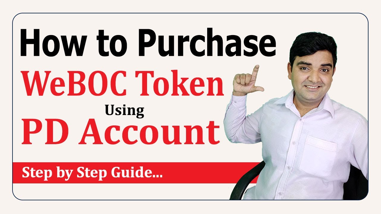 How to Purchase WeBOC Token Using PD Account - Add Online Token in ...