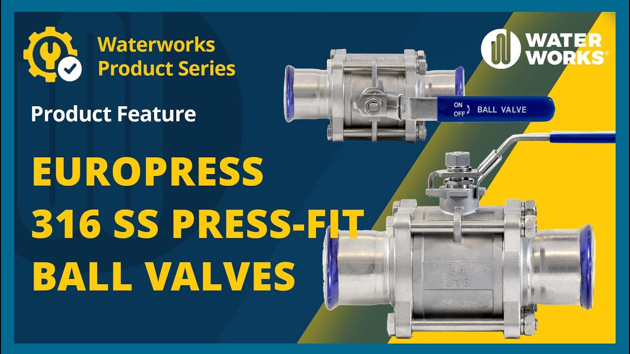 Europress Stainless Steel Press-Fit Ball Valves - YouTube