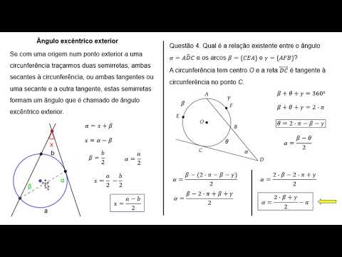 Geometria Plana - #28 Ângulo Excêntrico Exterior - YouTube
