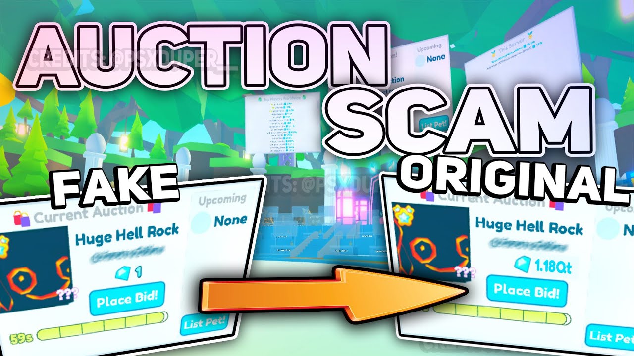 NEW OP AUCTION SCAM SCRIPT ON PET SIMULATOR X! 🚀Yeet Update🔥100% SAFE ...
