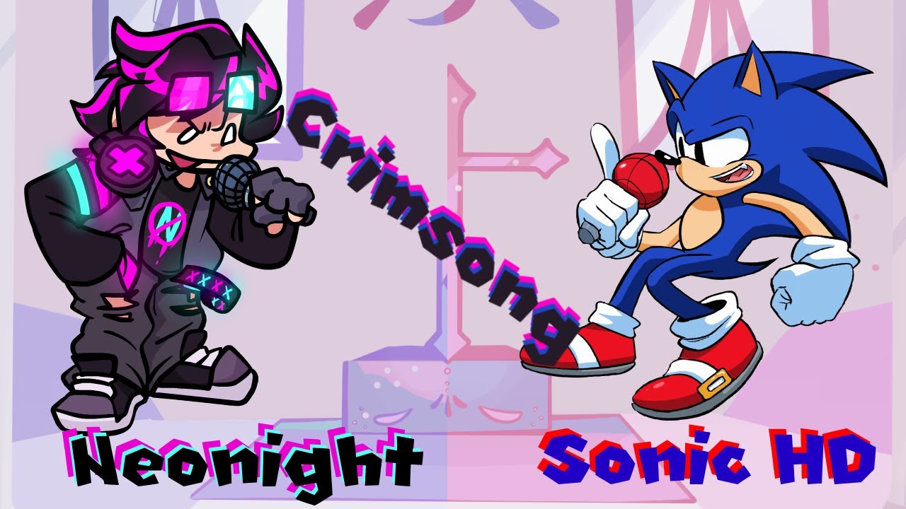 FNF - Crimsong / Neonight vs Sonic HD (VS Selever 2.1) - YouTube