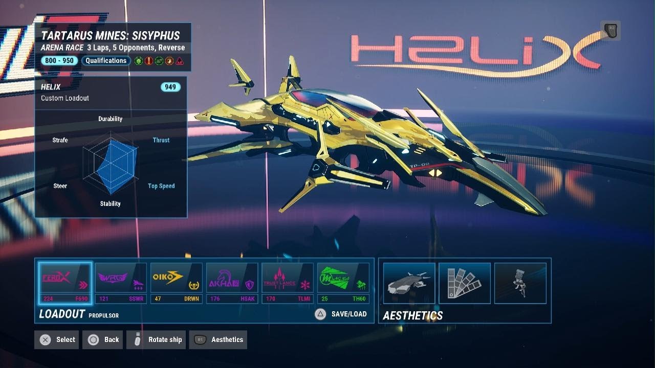 Redout 2 - S League - The Prison Gauntlet - Tartarus Mines: Sisyphus R ...