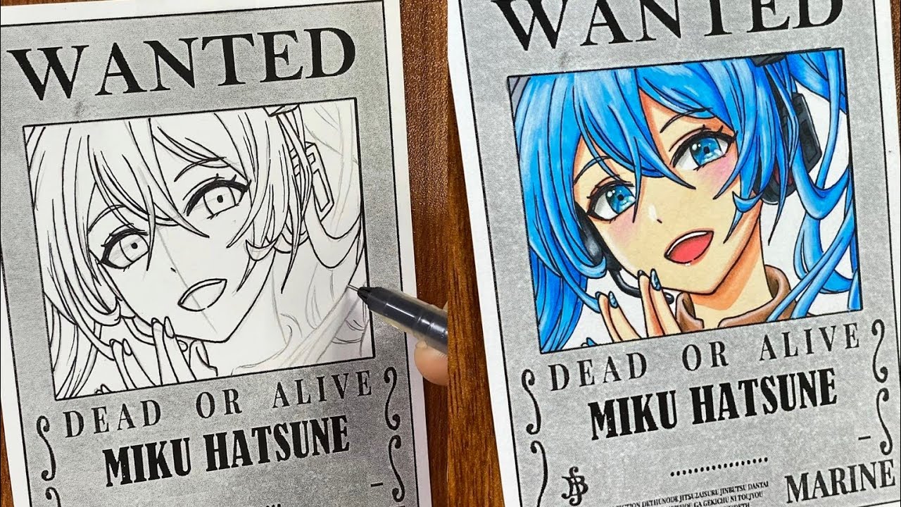 How to draw Miku Hatsune Step By Step - YouTube