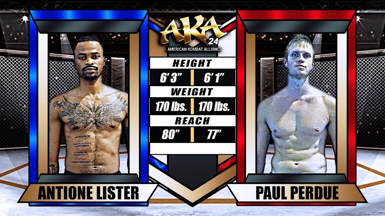 AKA 24 Fight 2 Antione Lister vs Paul Perdue - YouTube