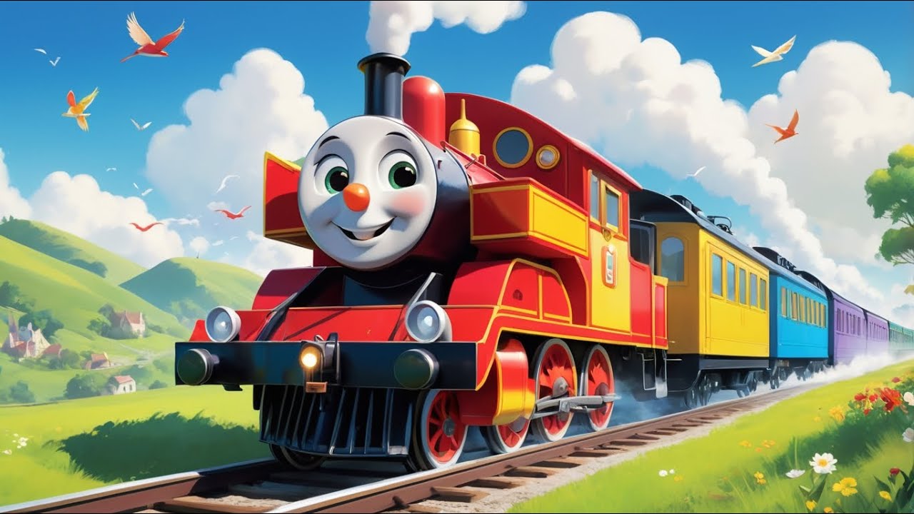 "All Aboard! 🚂 Train Song for Toddlers | Catchy Rhymes & Cartoon ...