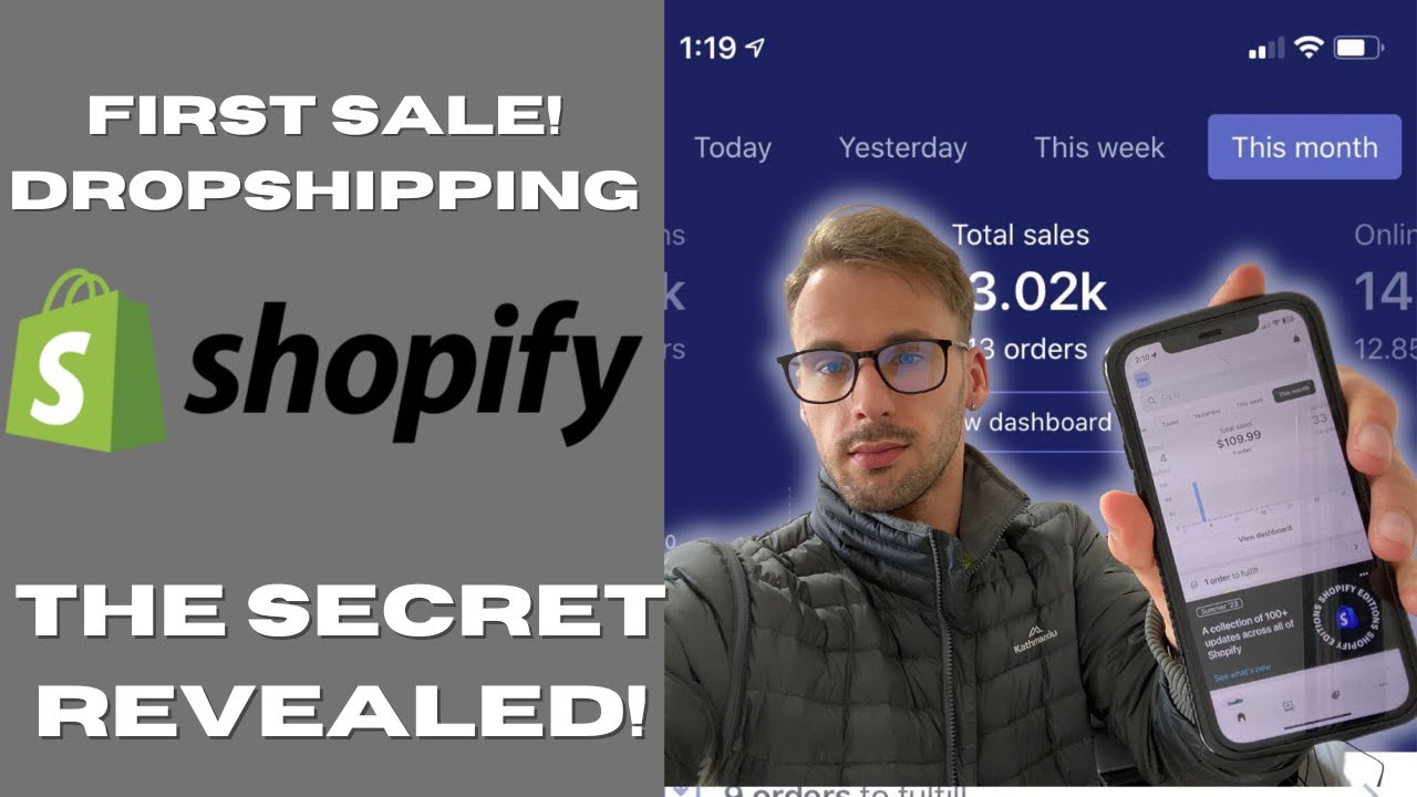 How I got my First Dropshipping Sale (With Proof) - YouTube