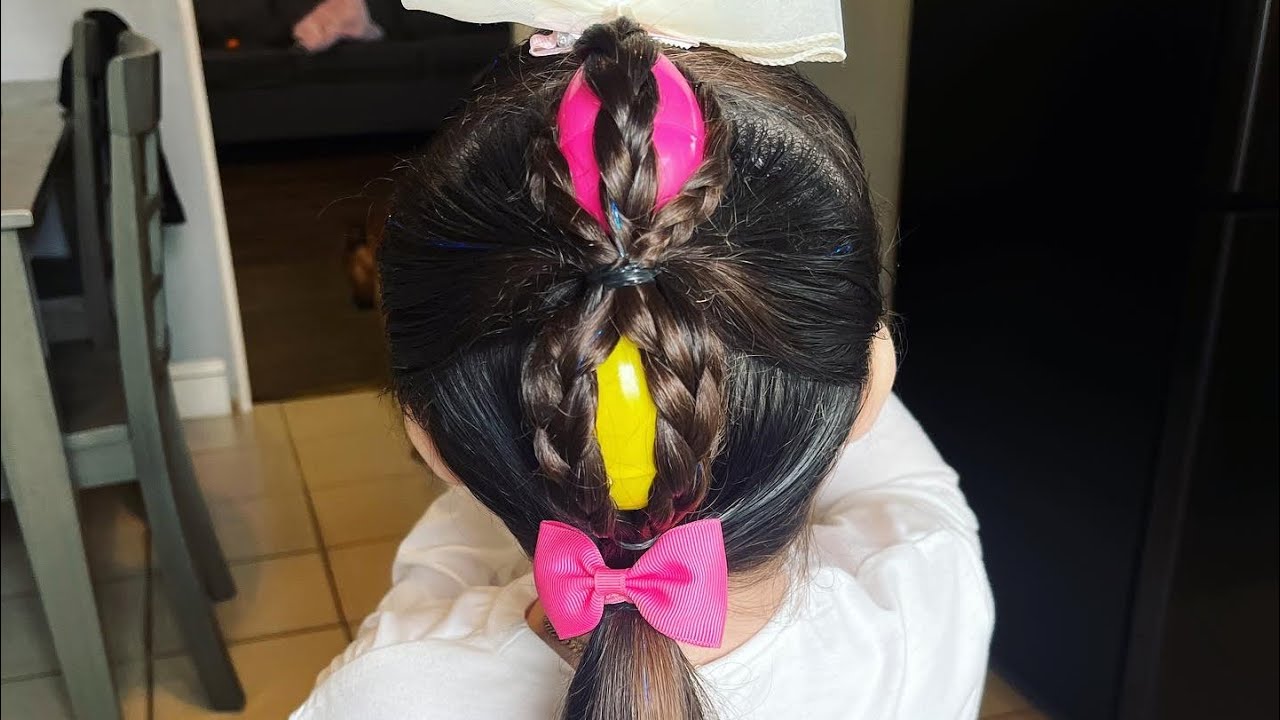 Easter egg ponytails! Egg hairstyle - YouTube