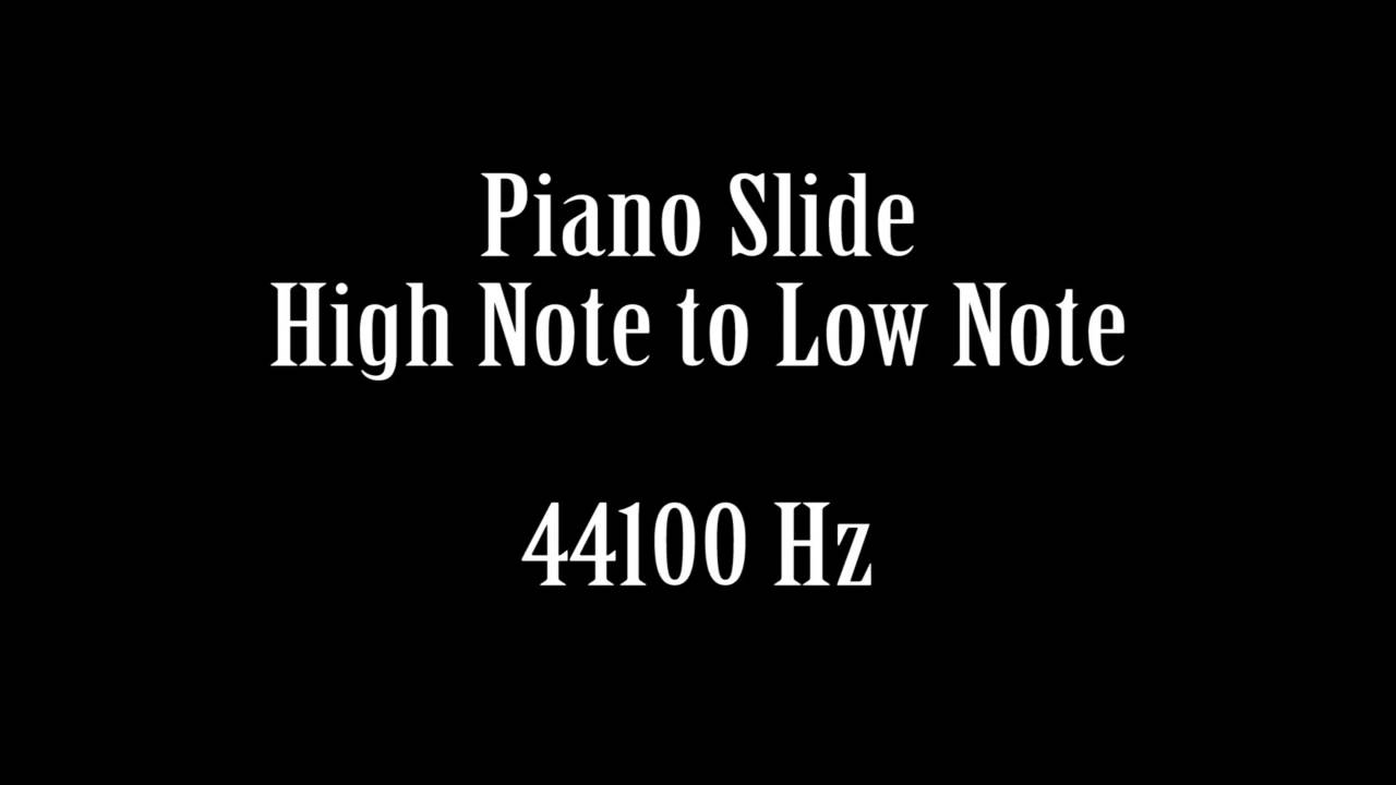 Piano Slide High Note to Low Note Descending Sound Effect Free High ...