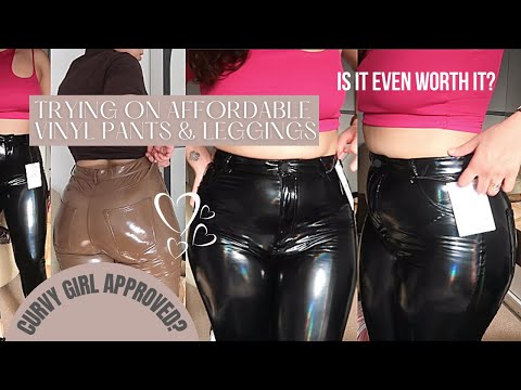 Reviewing affordable vinyl pants from Pull & Bear || Are they any good?