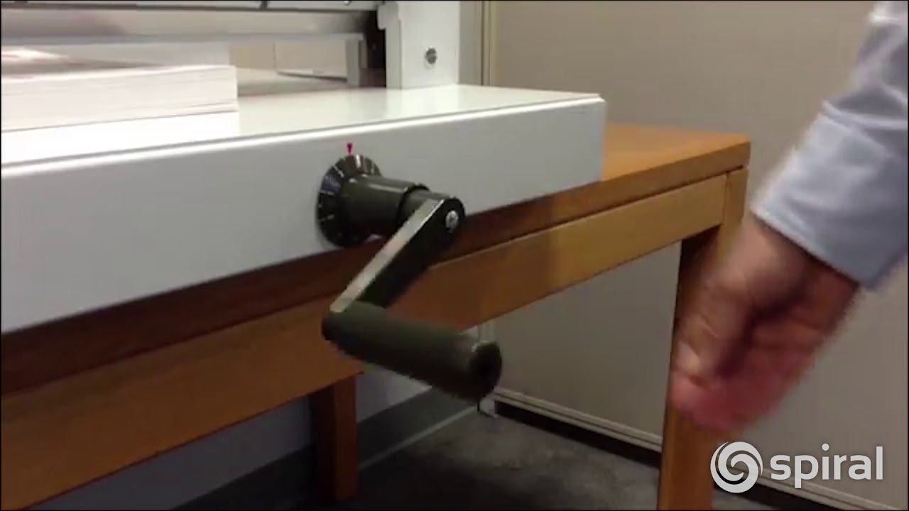 MBM Triumph 4305 16-3/4" Manual Paper Cutter - YouTube
