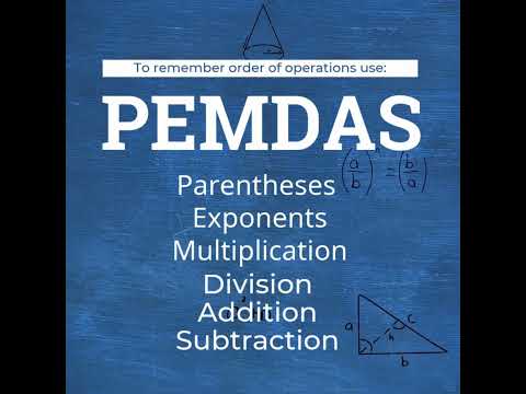 PEMDAS - Parentheses, Exponents, Multiplication, Division, Addition ...