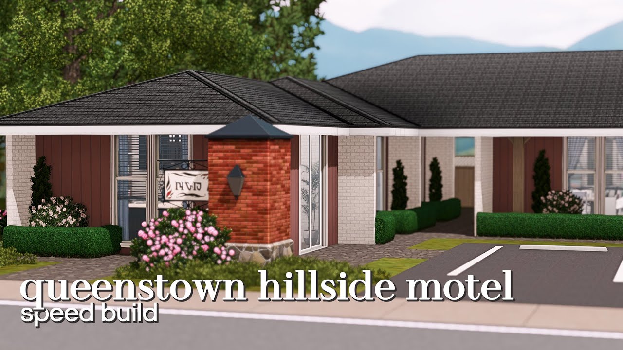 I finally built a community lot in the sims 3 | queenstown motel・speed ...