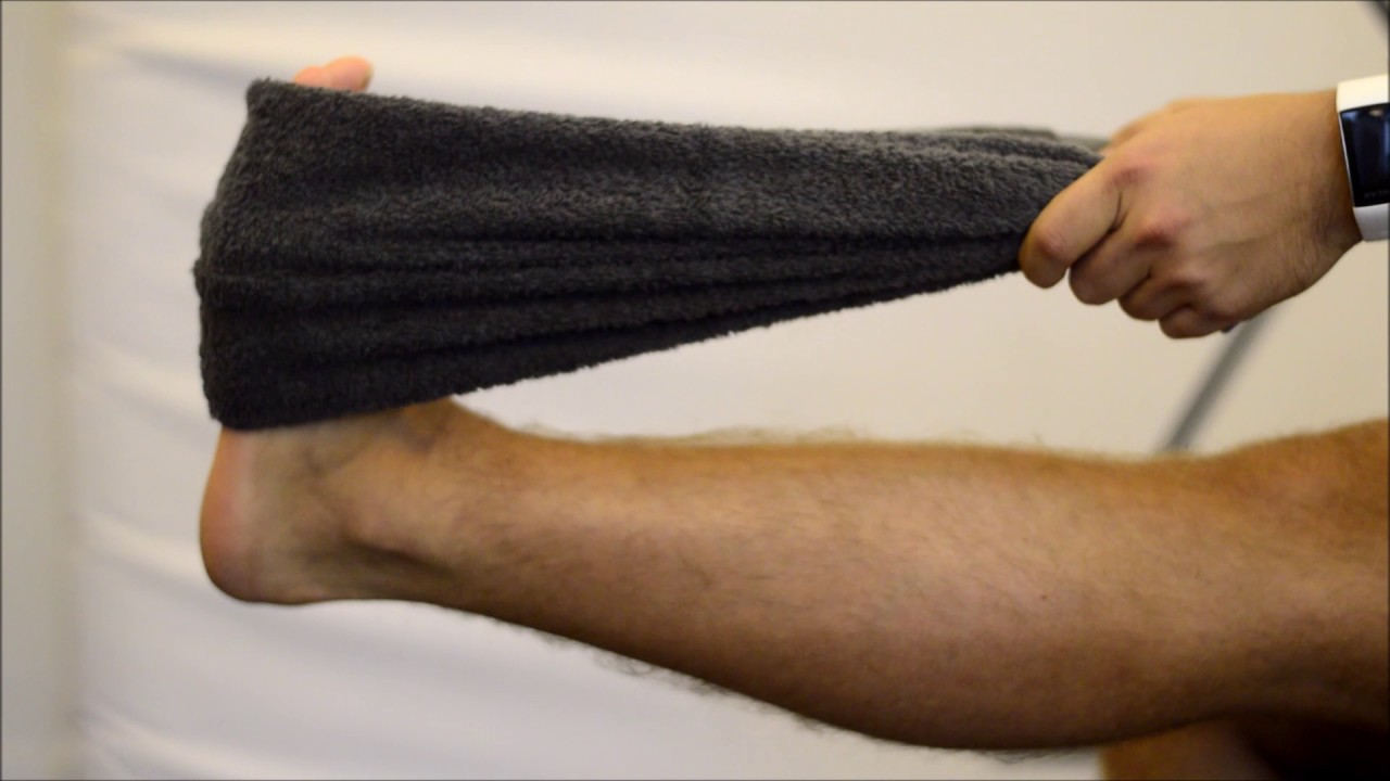 Rekken met een handdoek - YouTube
