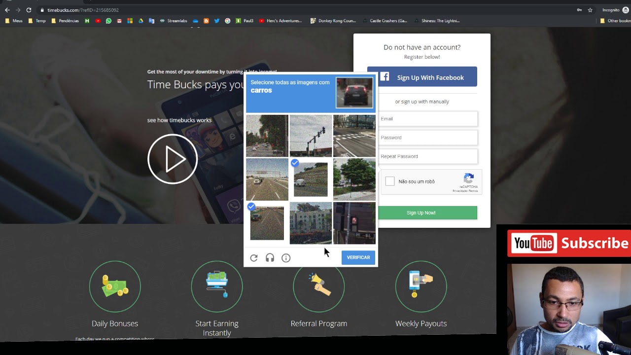 Timebucks, Signup link and how to - YouTube