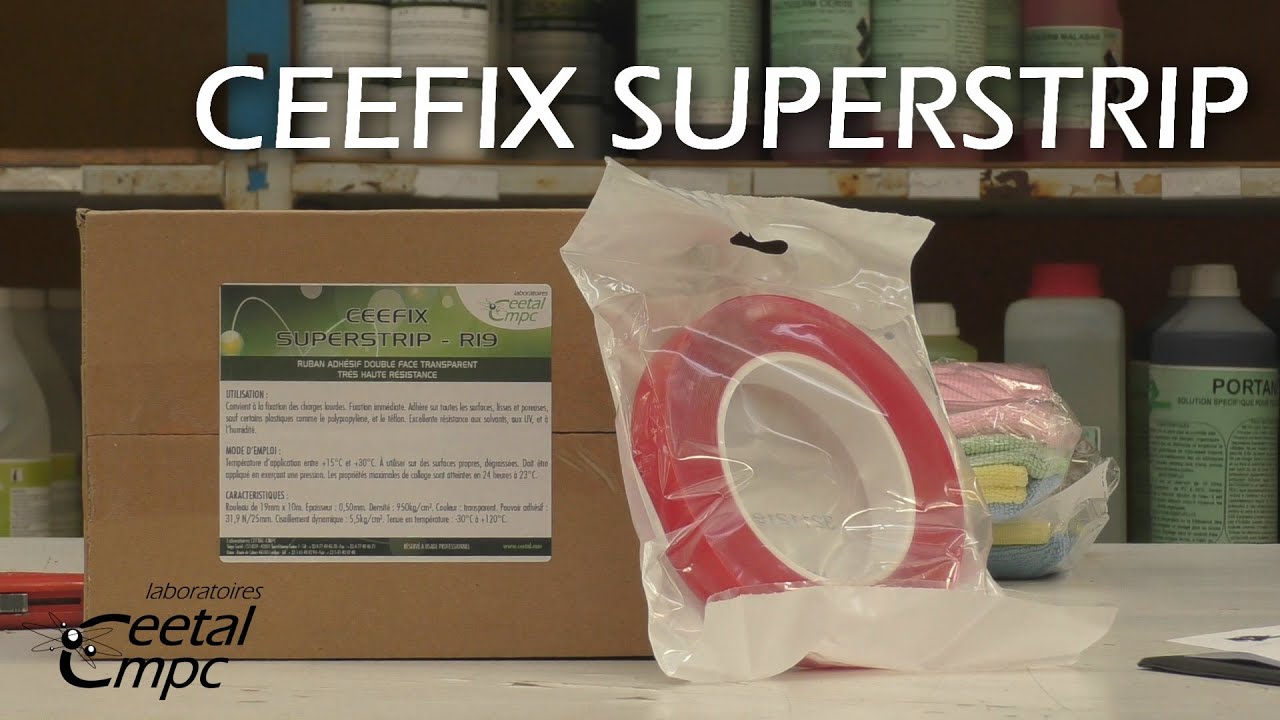 FIXER DES CHARGES LOURDES AVEC LE RUBAN ADHÉSIF CEEFIX SUPERSTRIP ...