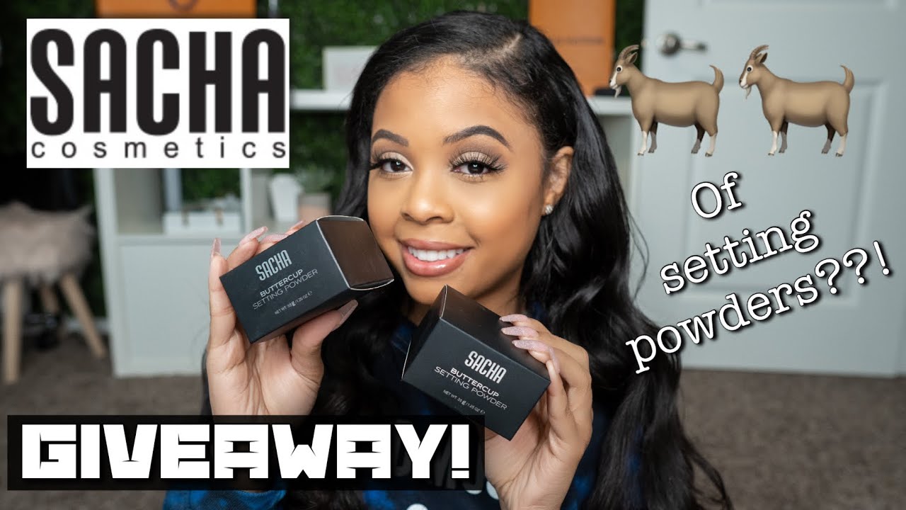 SACHA BUTTERCUP SETTING POWDER | SACHA COSMETICS GIVEAWAY | WEEKLY VLOG ...