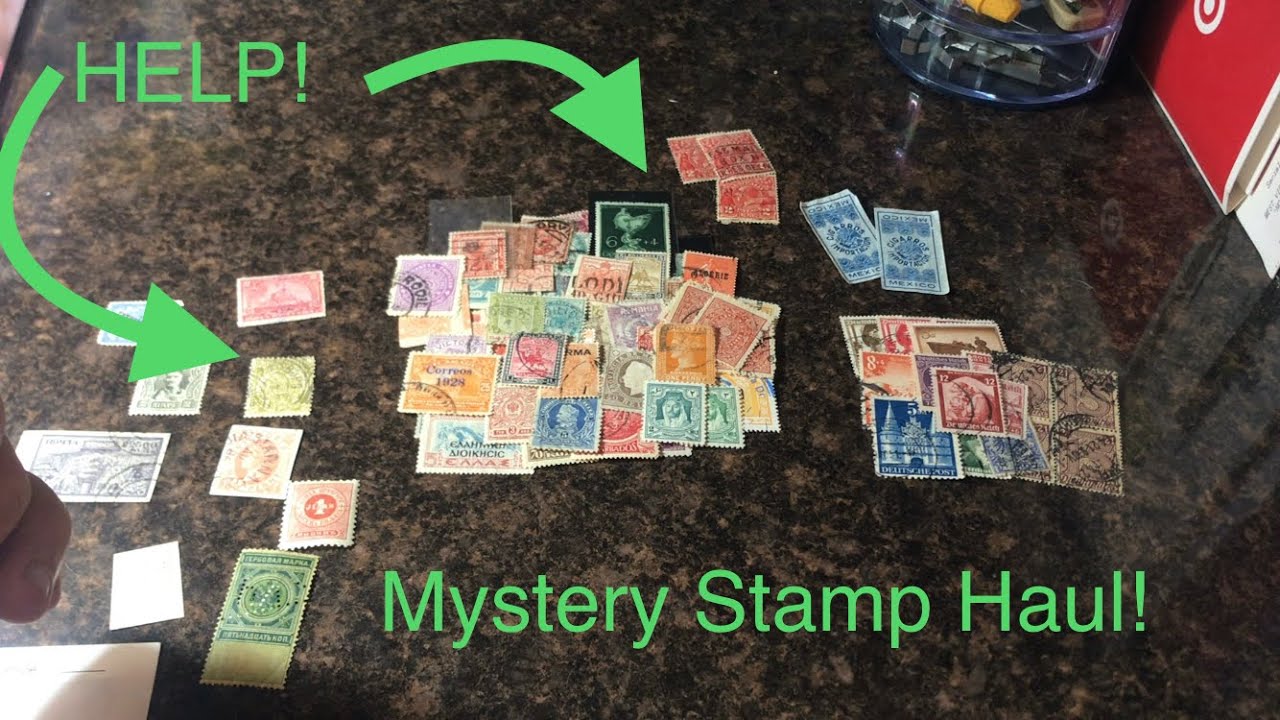 Random Stamp Haul, Mystery Stamps Found! - YouTube