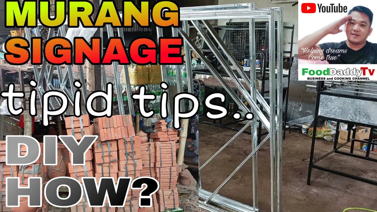 SIGNAGE DIY TARPAULIN I MURANG SIGNAGE I FOOD DADDY TV - YouTube