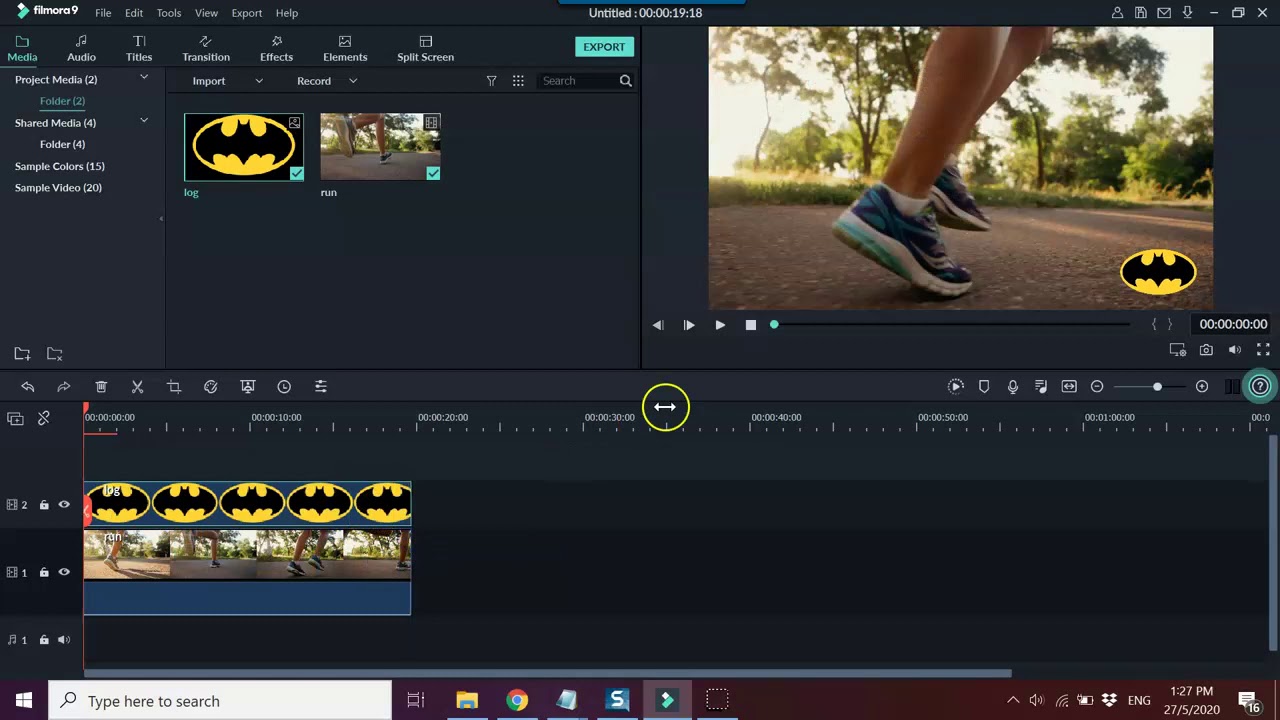 Filmora 9 Tutorial: How to Insert Logo - YouTube