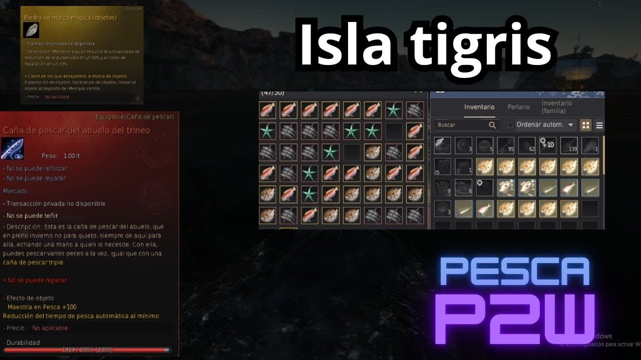 🎣 Pesca AFK en Isla Tigris: ¡ +900M con la Caña P2W! 🐟 Black Desert ...