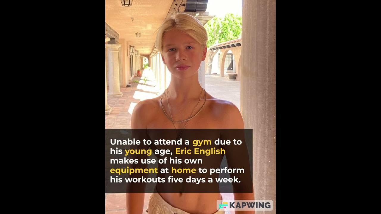 Eric English, from Canada, has started training at home and can lift 100Ibs - YouTube