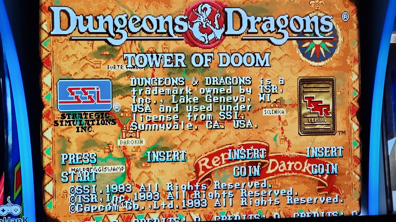 Dungeons & Dragons Tower of Doom Arcade Play Thru - YouTube
