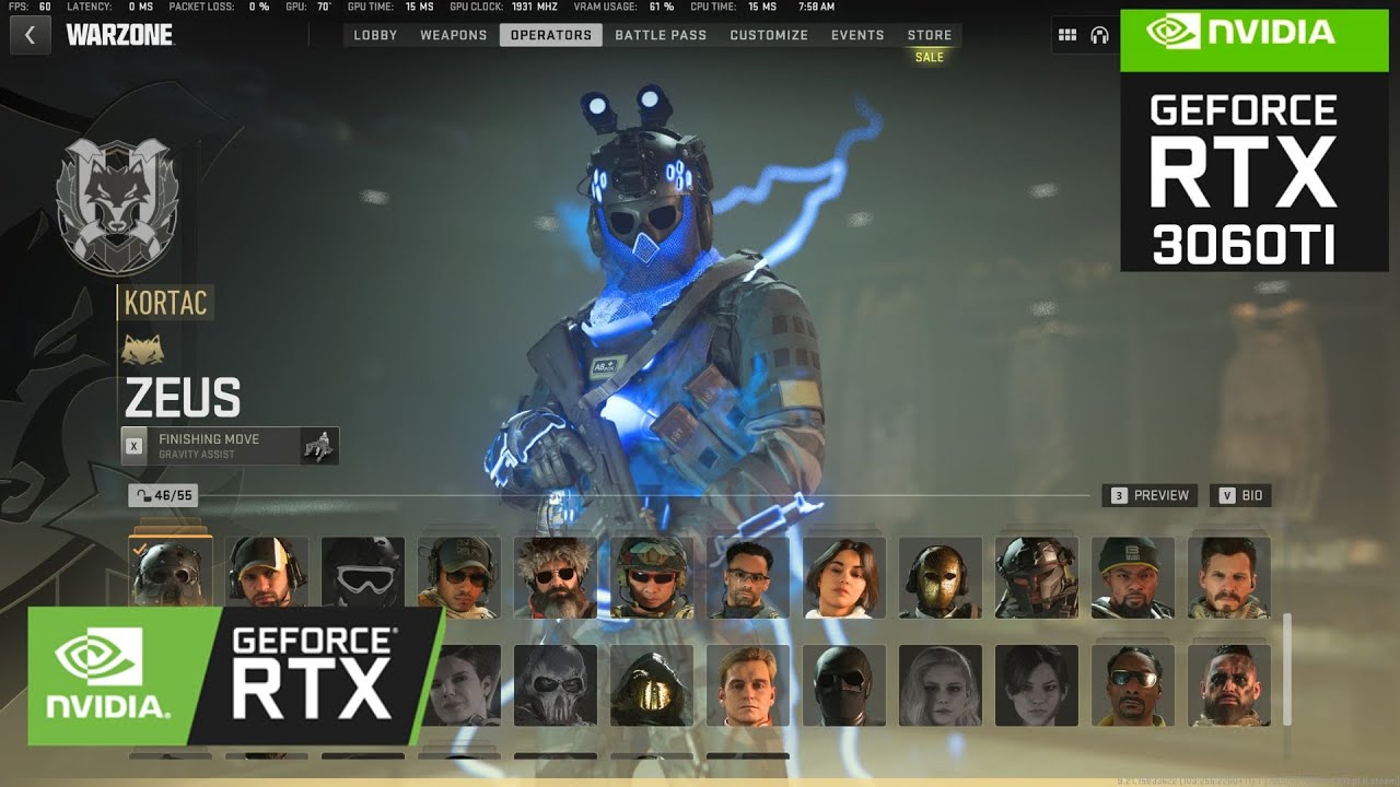 Call of Duty : Warzone 2.0 Zeus Season 6 | 4K RTX 3060Ti Gameplay - YouTube