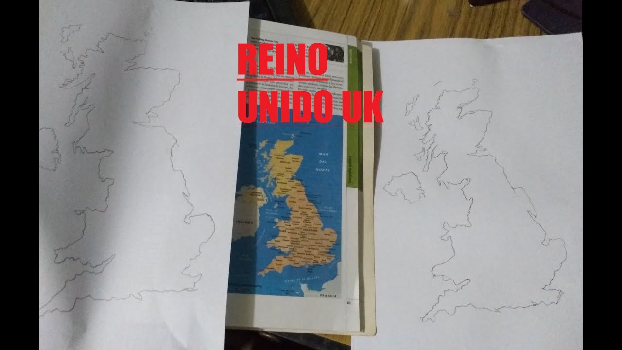 ¿cómo dibujar el mapa del Reino Unido? - ¿how to draw UK? - YouTube